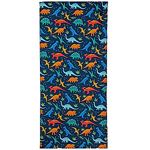 Wildkin Kids Nap Mat Cover for Boys & Girls, Sewn-in Flap Design Rest Mat Cover, Perfect for Preschool & Daycare, Fits our Vinyl Nap Mat up to 1.5 Inches Including Basic Sleep Mat (Jurassic Dinosaurs)