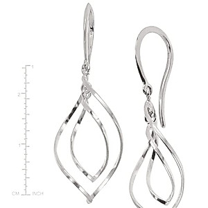 Silpada 'Water Drop' Twisted Drop Earrings in Sterling Silver