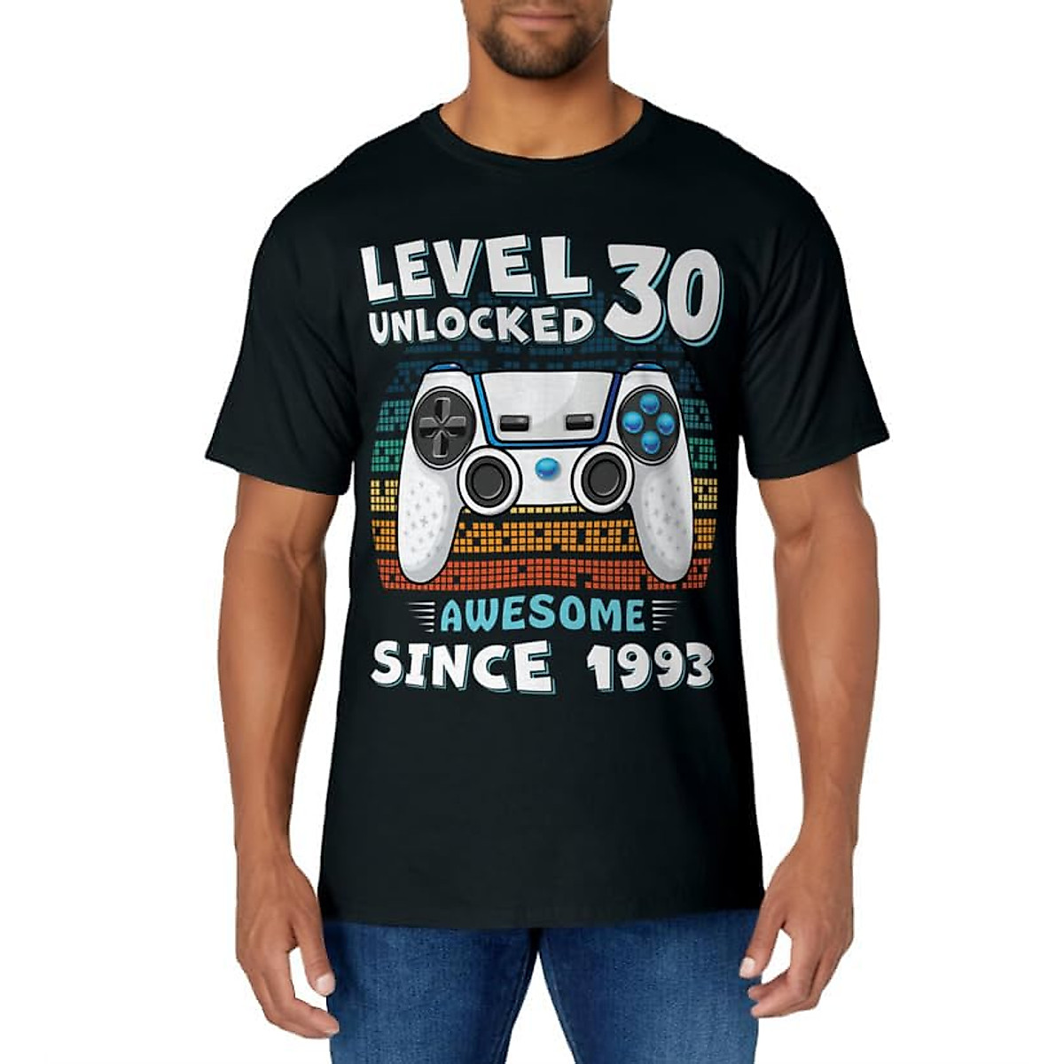 30 Birthday Decorations Gamer Men Video 1993 30th Birthday T-Shirt