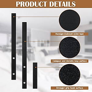 Oudain 6 Sets Anti Tip Furniture Straps Furniture Anchors Furniture Wall Anchor Straps for Pet Proofing 500 Pound Nylon Strap Furniture Anchor for Home Dresser, Shelves, Bookcase, TV