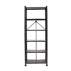 Origami RB-OTM-BLA Bookshelf, Stamped Shelving, Black