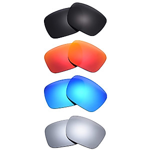 NicelyFit Pack of 4 Pairs Polarized Replacement Lenses for Oakley Holbrook OO9102 Sunglasses
