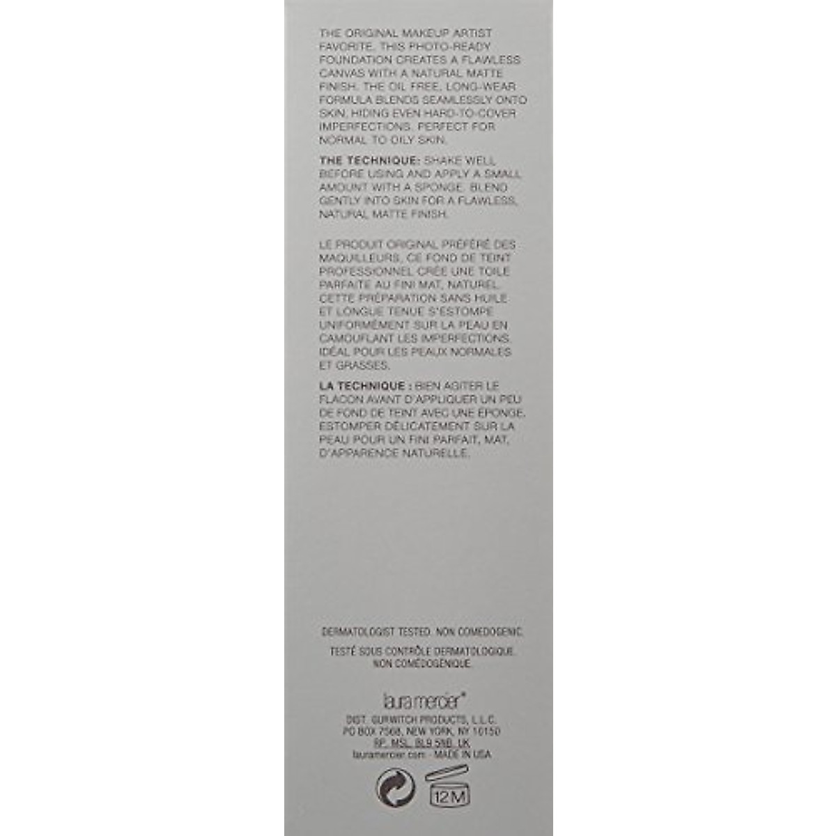 Laura Mercier Silk Creme Oil-free Photo Edition for WoMen, Foundation, Medium Ivory, 1 Ounce