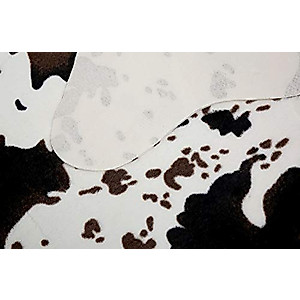 MustMat Cute Cow Print Rug Fun Faux Cowhide Area Rug Nice for Decorating Kids Room 29.5" W x 43.3" L