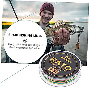 Unomor 1 Roll Braided Fishing line Fishing Accessories Fishing Thread Fishing line Saltwater Nylon line Braided Fishing Wire Fluorescent Fishing line Freshwater Fishing Supplies