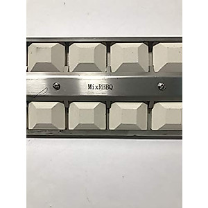 MixRBBQ Grill Briquette Tray & Briquettes Set for Viking Grill VGBQ13002 VGBQ33002RE VGBQ53024 VGBQ13603 VGBQ54224, Stainless Steel Heat Plate and Ceramic Briquettes Set (18-1/8" L X 5-7/16" W)