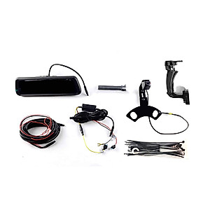 Brandmotion FVMR-8876V2 FullVUE Rear Camera Mirror System with Full HD Video Screen & 2-Channel DVR for Jeep Wrangler JL 2018+