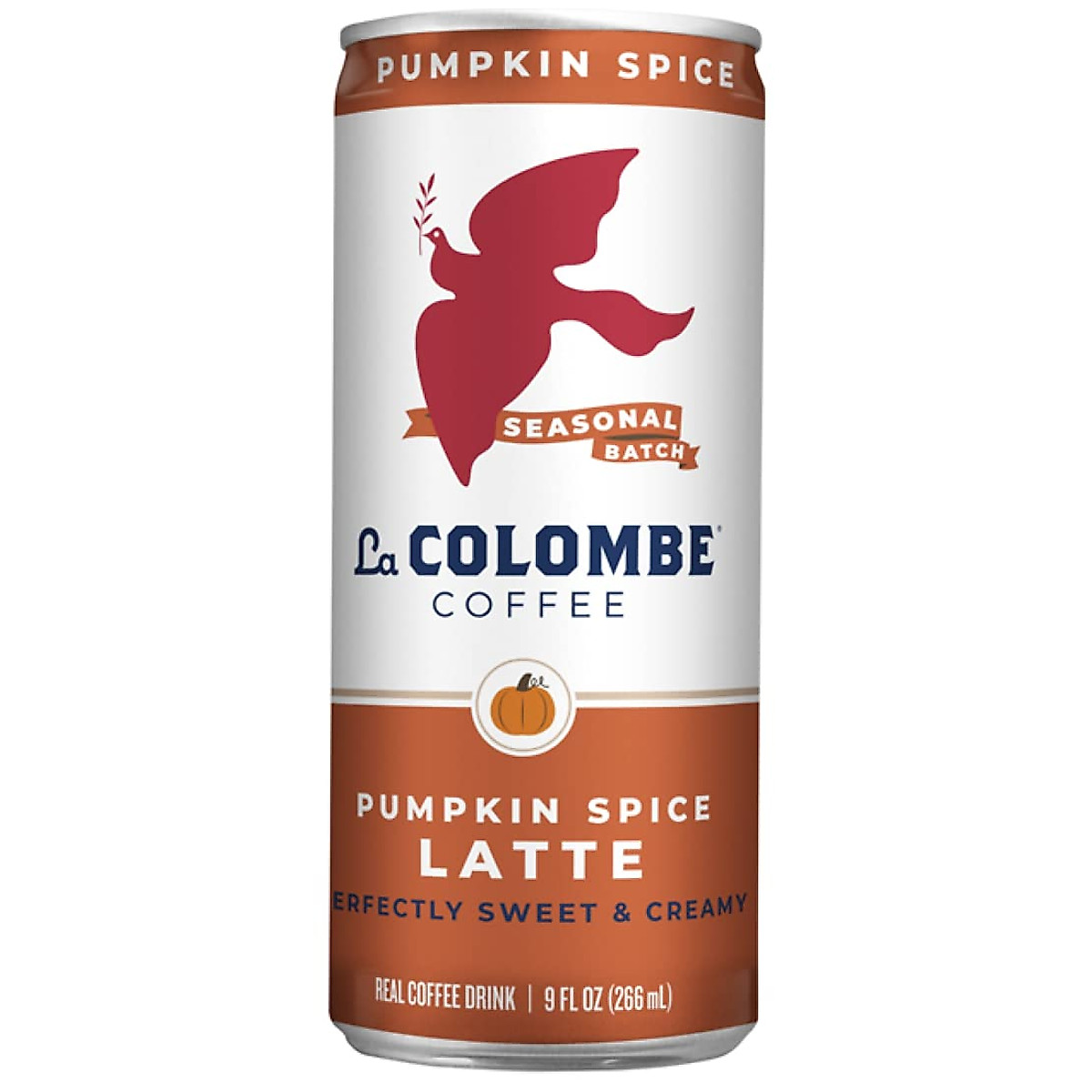 La Colombe Draft Latte - Cold-pressed Espresso & Frothed Milk + Real Pumpkin - Made With Real Ingredients - Grab & Go Coffee, Pumpkin Spice, 9 Fl Oz (Pack of 12)