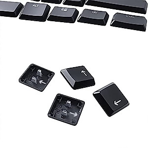 HUYUN A Full Set 87 keycaps Replacement for Logitech G813/G815/G913/G915 TKL RGB Mechanical Gaming Keyboard (Black 87 Keys)