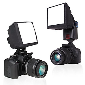 ENHANCE Camera Light Diffuser Softbox for Pop Up and External Speedlites with Foldable, Universal Design, Compatible with Neewer, Altura, Youngnuo, Canon, Nikon, and More Speedlite Flashes
