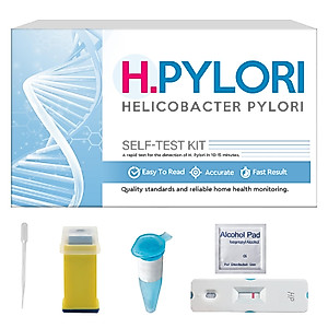 HANASCAR H Pylori Test Kit, Helicobacter Pylori Test Kits at Home, 99.5% Accuracy, Results in 10-15 Minutes, Easy to Use