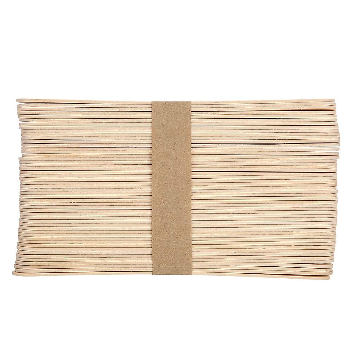 Wax Applicator Sticks, 100pcs Wooden Disposable Epilation Wax Tool Wax Waxing Wood Body Hair Removal Sticks Applicator Wax Spatulas Applicator for Mask Hair Remove Cream Ice Cream Stick