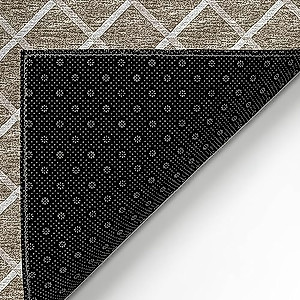 Dalyn Rugs Indoor/Outdoor York YO1 Brown Washable 8' x 10'