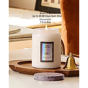 Sandalwood Aromatherapy Candles,100% Natural Soy Sandalwood Pretty Candle for Women, Stress Relief Candle, Sandalwood Candle for Bedroom, Bathroom