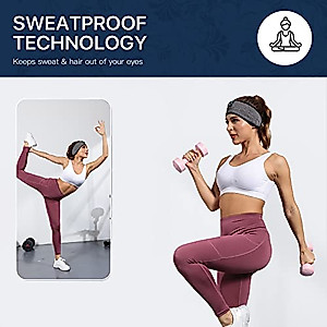 Perytong Sleep Headphones Adjustable Bluetooth Headband, Sleep Headband Bluetooth Headphones Sleep Mask with Ultra-Thin HD Stereo Speakers Perfect for Side Sleepers,Insomnia,Workout,Jogging,Yoga,Gift