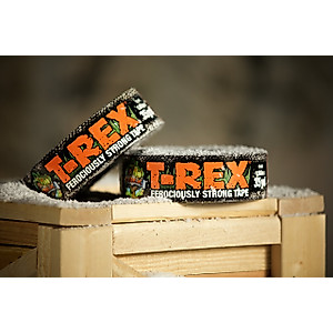 T-Rex 240998 Ferociously Strong Tape, 1.88 Inches x 35 Yards, Waterproof Backing, Dark Gunmetal Gray, Single Roll