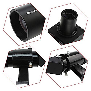 Astromania 9x50 Angled Finder Scope, Black - You Will no Longer Need to Strain Your Neck at Difficult Angles and are Also able to Search for Objects which are not so Easy to find