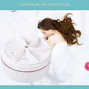 Mini Washing Machine Upgraded Ultrasonic Portable Washer with Suction Cup 3 in 1 Dishwashers Small Washer Machine for Home, Business, Travel, College Room, RV, Apartment