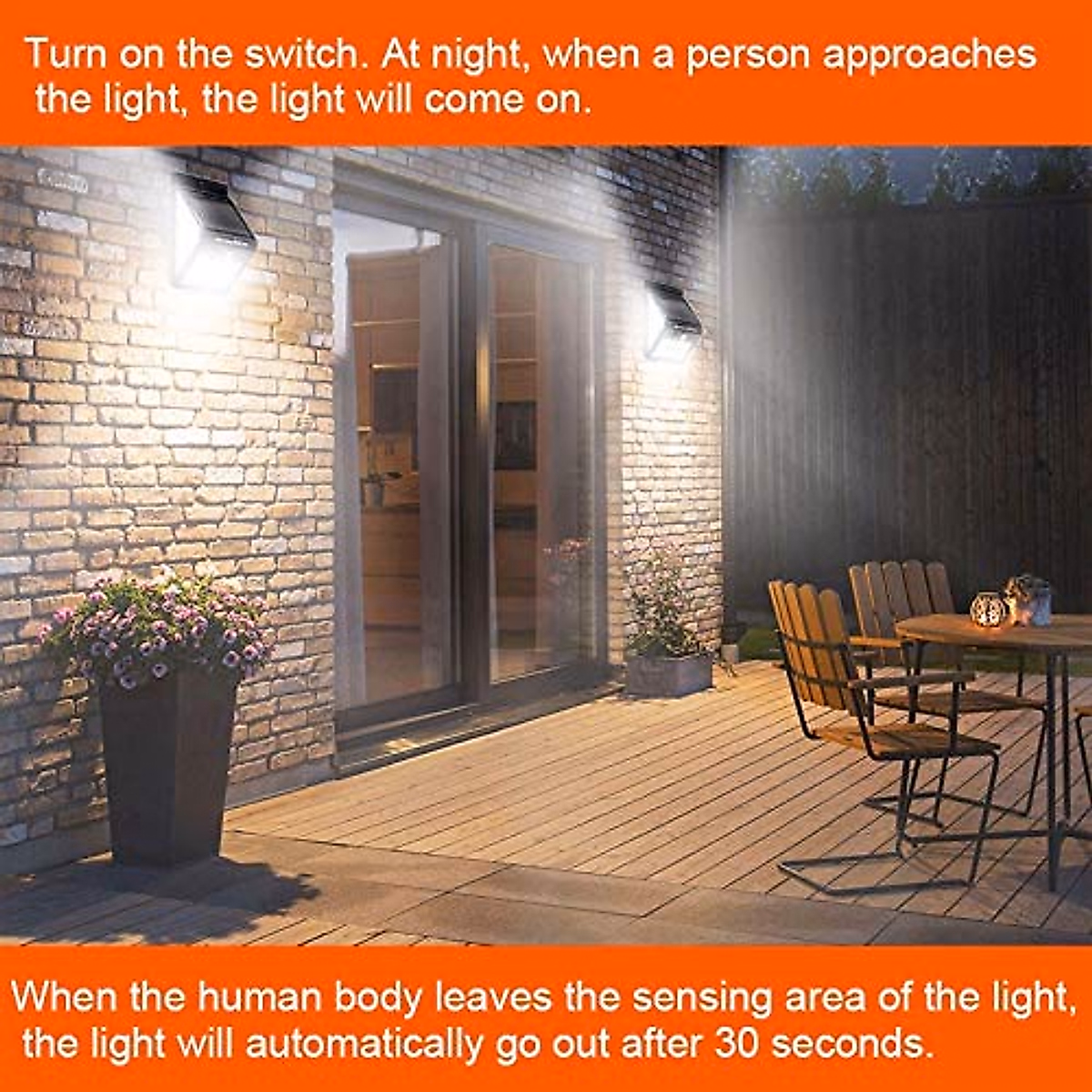 3Sided 140LED PIR Motion Sensor Sunlight Control Solar Energy Street Lamp Yard Path Home Garden Solar Power Induction Wall Light