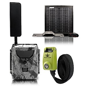 HCO Outdoor Products Spartan GoLive Next Generation Cellular Scouting Camera with Spartan Camera Solar Panel Kit, and Steel Reinforced Strap (AT&T 4GLTE)