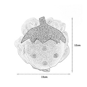 3 Pack Shower Sponge Poufs/Mesh Bath Loofahs Ball, Body Cleaning Washing Scrubber / 2 in 1 Cute Fruits Shaped Bathroom Bubbler Accessory for Dry Skin Exfoliating, Cellulite, Massage