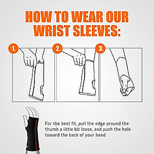 NeoAlly® - Forearm and Wrist Brace for Carpal Tunnel & Exercise, Moisture-Wicking Adjustable Wrist Wraps, Muscle Recovery Wrist Support, Small