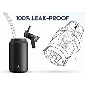 Meoky 50 oz Tumbler with Handle, Stainless Steel Vacuum Insulated Water Bottle, Keeps Cold for 36 Hours, 100% Leak Proof, BPA-free, Non-slip Base (Night