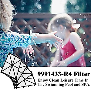 Ultra Fine Cartridge Filter Replacement for Dolphin Nautilus CC Plus, M200 / M400 / M500 Robotic Pool Cleaner Parts, Replaces Part # 9991432-R4, 4 Pack