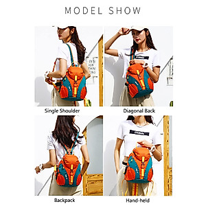 Elsegeod Travel Backpack for Women,Lightweight Carry On Backpack,Hiking Waterproof Backpack Outdoor Sports Bag,Casual Daypack