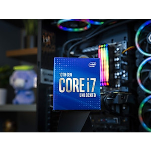 Intel Core i7-10700K Desktop Processor 8 Cores up to 5.1 GHz Unlocked LGA1200 (Intel 400 Series Chipset) 125W (BX8070110700K) (Renewed)