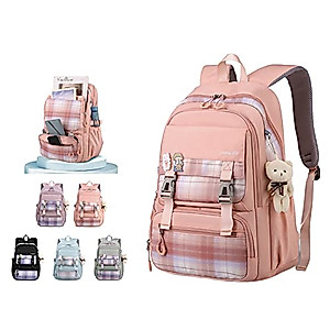 EGEN Large Capacity Kawaii Backpack Back to School Essential Aesthetic Backpack (Black)