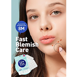 OLIVE YOUNG Care Plus Spot Patch 1 Pack | Hydrocolloid Acne Korean Spot Patch to Cover Zits, Pimples and Blemishes, for Troubled Skin and Face (102 Count - 10mm*72ea + 12mm*30ea)