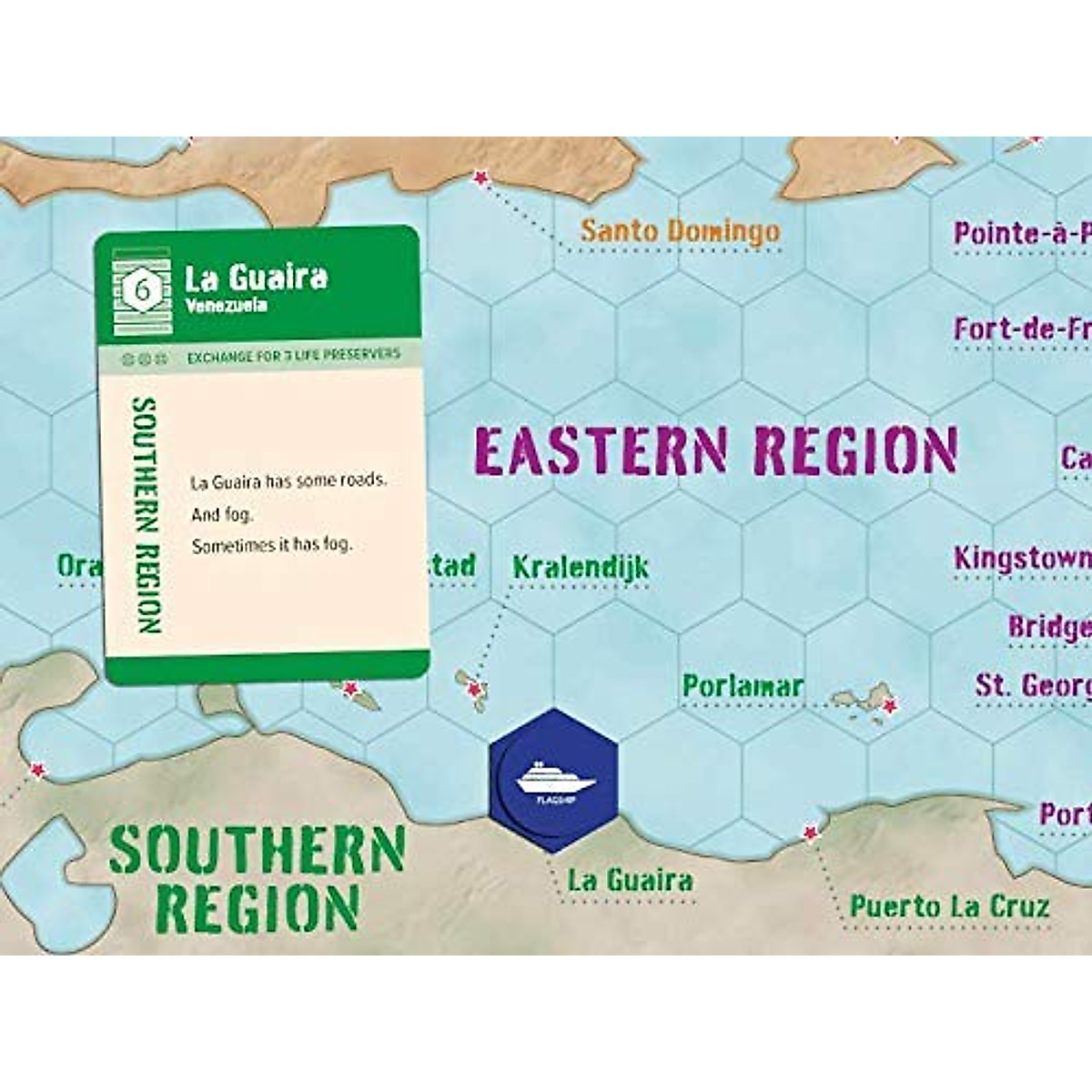 Bruise Cruise: The Board Game. 2-4 Players, a Humorous Strategy Game of Caribbean Cruising and Naval Warfare Set in The Year 2042.