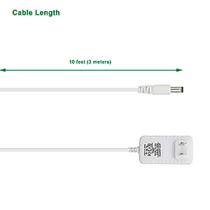 10 FT Power Cord for Graco Simple Sway/Duetsoothe/Dreamglider/Duoglider Baby Swing, 5V Power Adapter Charger
