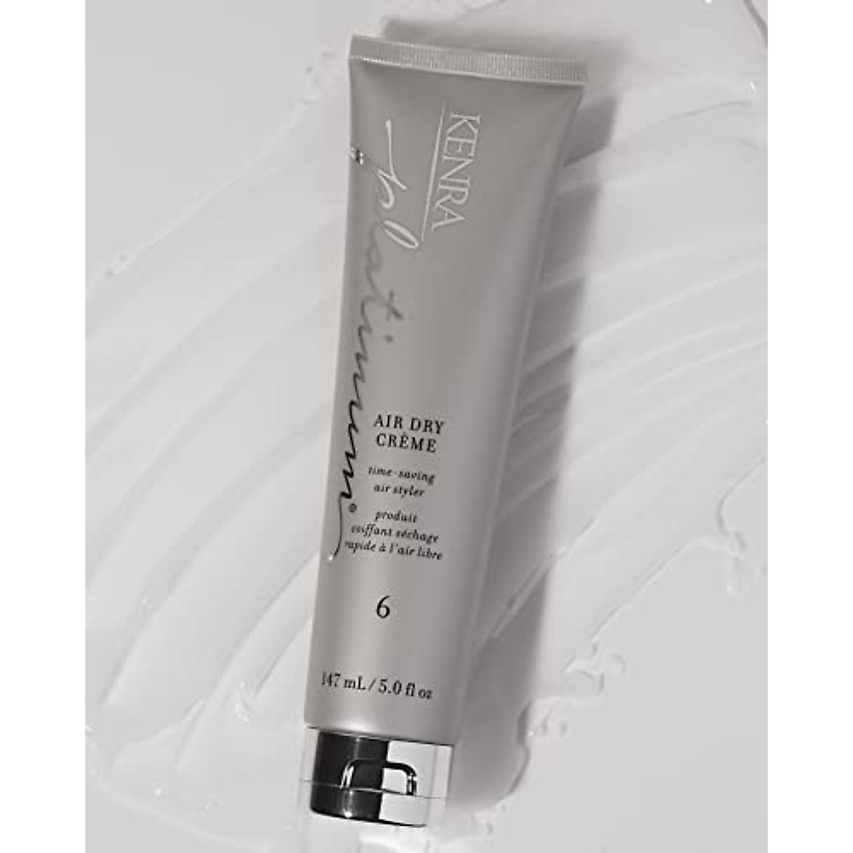 Kenra Platinum Air Dry Crème 6 | Time-Saving Air Styler | Enhances Natural Body | Tames Frizz With Delicate Hold | Natural, Product Free Finish | All Hair Types | 5 fl. Oz