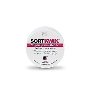 LEE 20053 Sortkwik Fingertip Moisteners, 3/8 oz, Pink (Pack of 3)