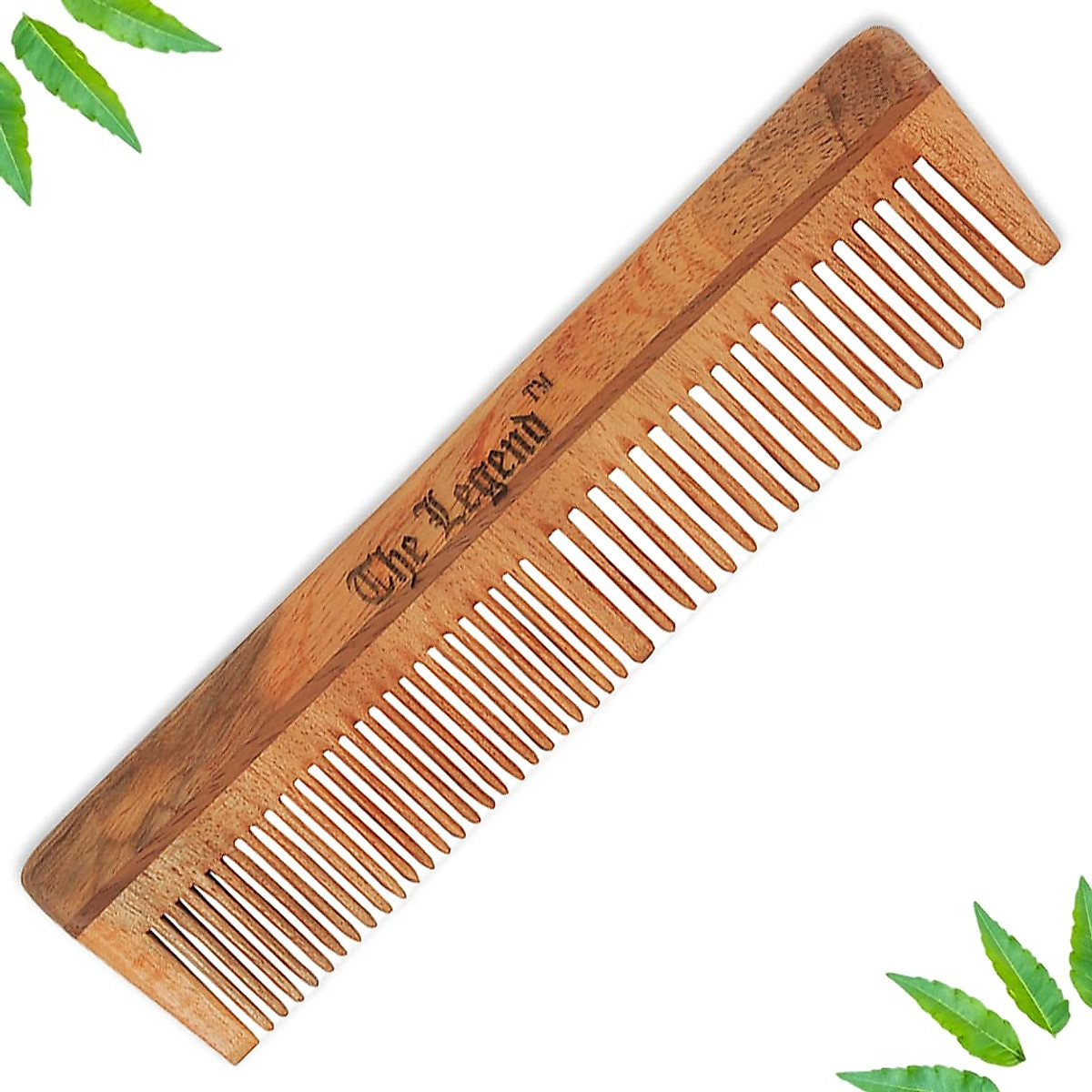 The Legend Organic Pure Neem Wood Comb (Neem Comb)