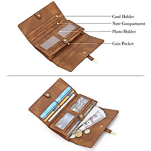 CLUCI Women Backpack Bundle with Women Wallet