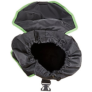 Hilmor HVAC/R Refigerant Tank & Utility Backpack with 8 Carabiner Loops & Storage Pocket, Black & Green, 1891628