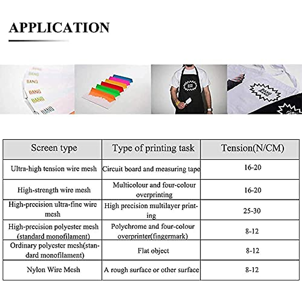 CGOLDENWALL High Precision Silk Screen Printing Tension Meter mesh Tension Meter Force Meter Tester Newton Tension Meter Gauge Measurement Tool in Silk Print 7-36N