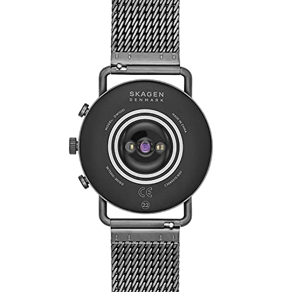 Skagen Connected Falster 3 Gen 5 Stainless Steel Mesh Touchscreen Smartwatch, Color: Gunmetal (Model: SKT5200)