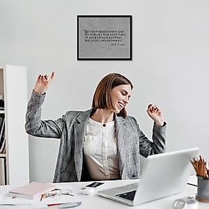 Worldly Fear Musn’t Dim Light - Motivational Wall Art, Motivational Wall Decor Print With J.R.R. Quotes Is An Inspirational Wall Art For Office, Home Wall Decor & School Decor. Unframed-10 x 8"