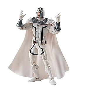 Marvel Hasbro Legends Series X-Men 6-inch Collectible Magneto Action Figure Toy, Premium Design and 2 Accessories, Ages 4 and Up, White
