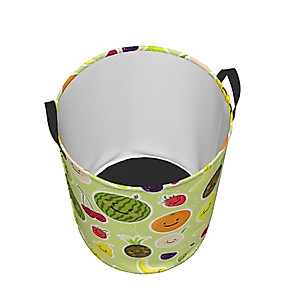 Cute Fruits Laundry Basket Hamper Dirty Clothes Hamper For Laundry Waterproof Laundry Baskets with Handles Storage Basket for Toys Clothes Organizer Bedroom Decor