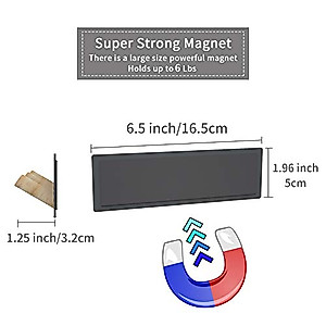 CENQA Magnetic Key Rack, Key Hooks,Magnetic Key Holder ,Magnetic Hooks for Refrigerator,Coat Hooks，Coat Rack,Towel Rack (Black, 2 Pack) (Black, 2 Pack)