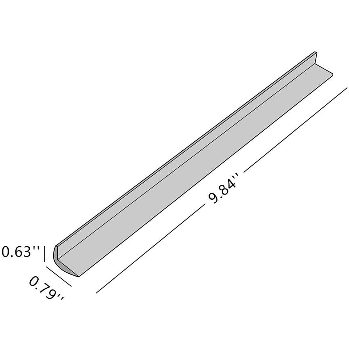 Edge and Corner Guards, 0.8 ft * 8 Pack, Food Grade Silicone Corner Protectors for Baby Proofing (Semitransparent White)