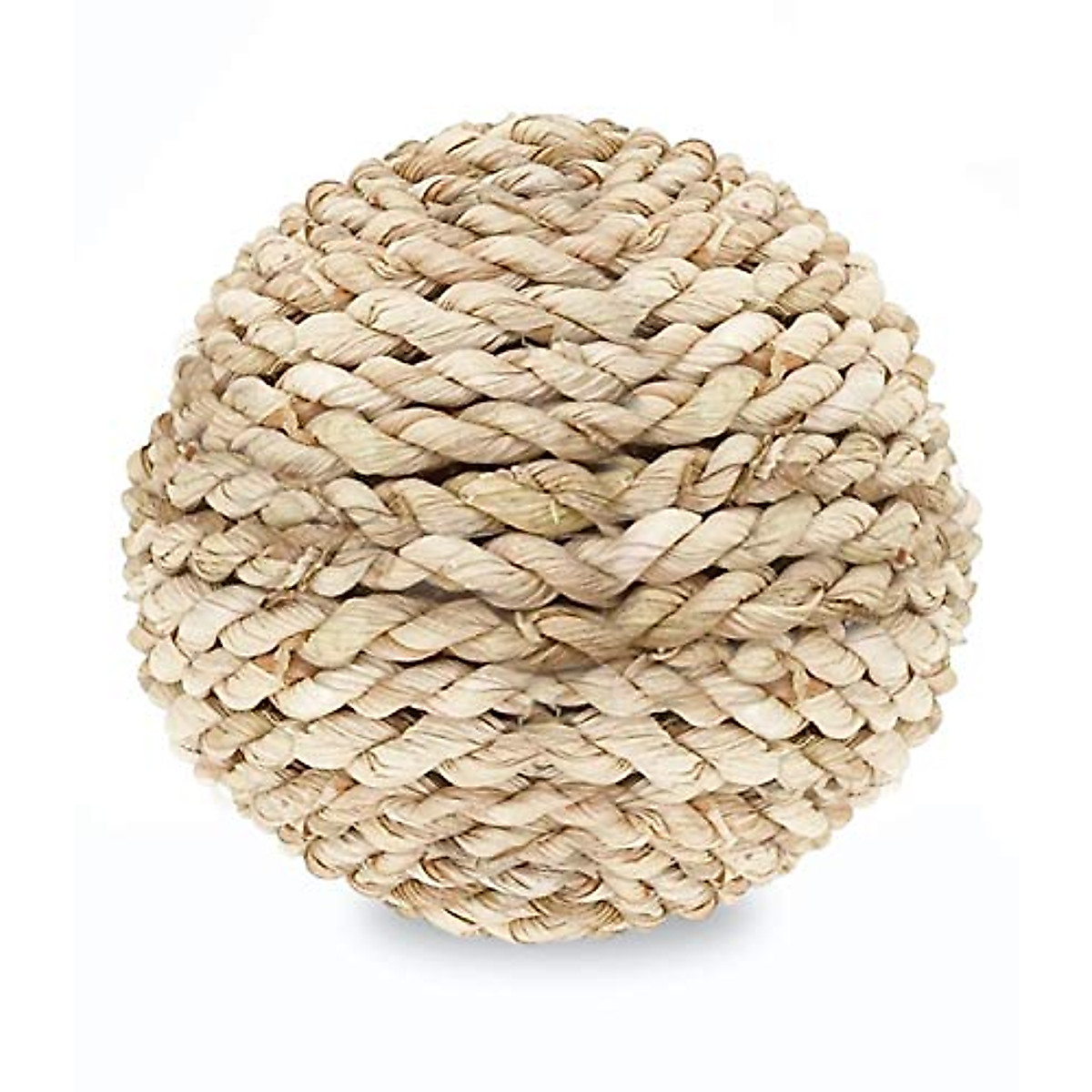 SunGrow Cat Sisal Rope Scratcher Ball & Ferret, Rabbit Anti Chew Shoe, Stop Chewing & Scratching Furniture, Teething for Guinea Pigs, Chinchillas, Pocket Pets, 1 Pack