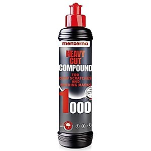 Menzerna Heavy Cut Compound 1000 8 fl oz - Car polish for the speedy removal of deep scratches using foam polishing pads