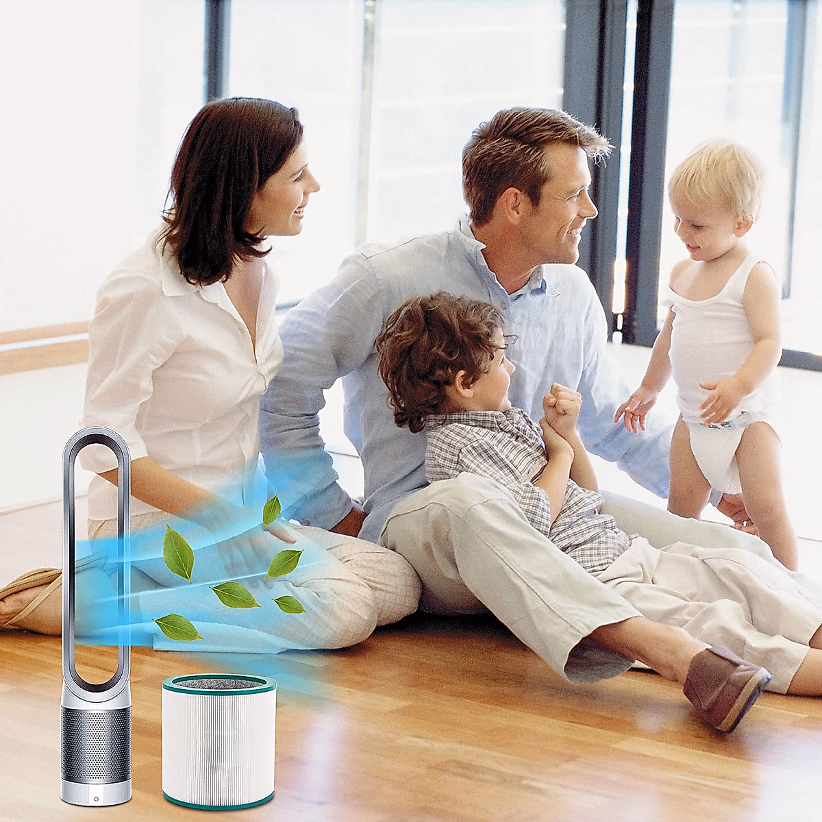 2 Pack Dyson TP02 Air Purifier True HEPA Filters Replacement for Dyson Pure Cool Link TP01, TP02, TP03, AM11, BP01 Tower Air Purifier, Compare to Part # 968126-03 2 Pack TP02 Air Purifier True Filters