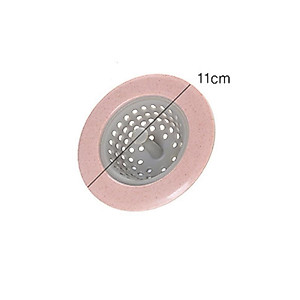 BIENKA Shower Drain kit Silicone Bathroom Sink Drains Bathtub Plugs Strainers Sewer Hair Filter Bath Drain Stopper Sink Floor Drain Kitchen Accessories (Color : Green)